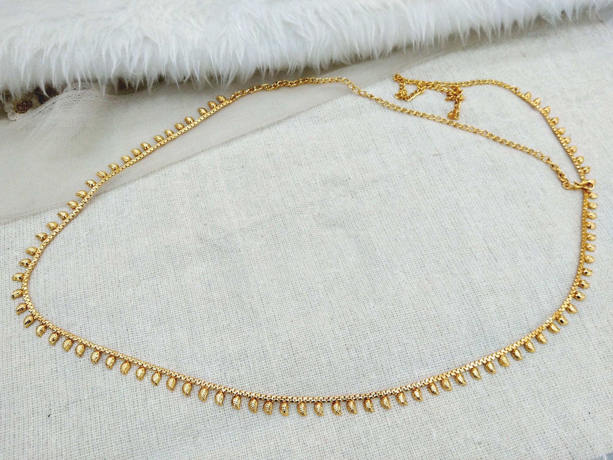 Gold belt Sari Saree belly Chain Jewelry Indian Kamarbandh Kamarband B ...